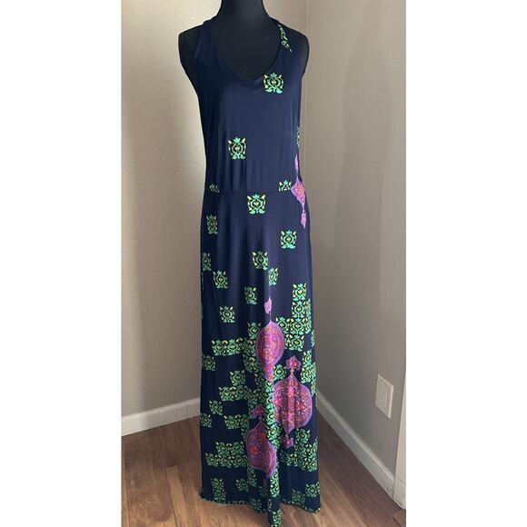 De Parisini | Dresses | Vintage 7s De Parisini Maxi Halter Dress With ...
